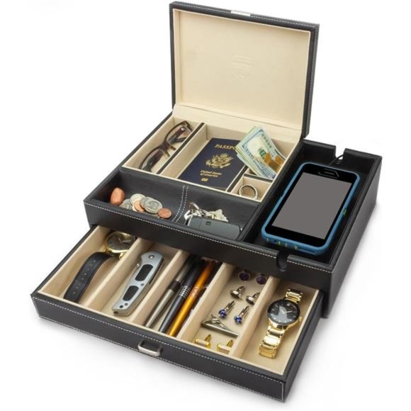 Storage & Organization | Mens Jewelry Box Nightstand Organizer Everyday ...